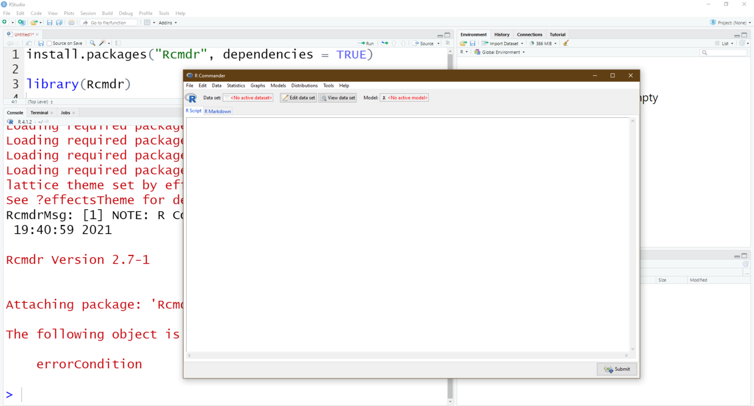 Install R Commander Windows Easy 2 Mins Guide Ampersand Tutorials