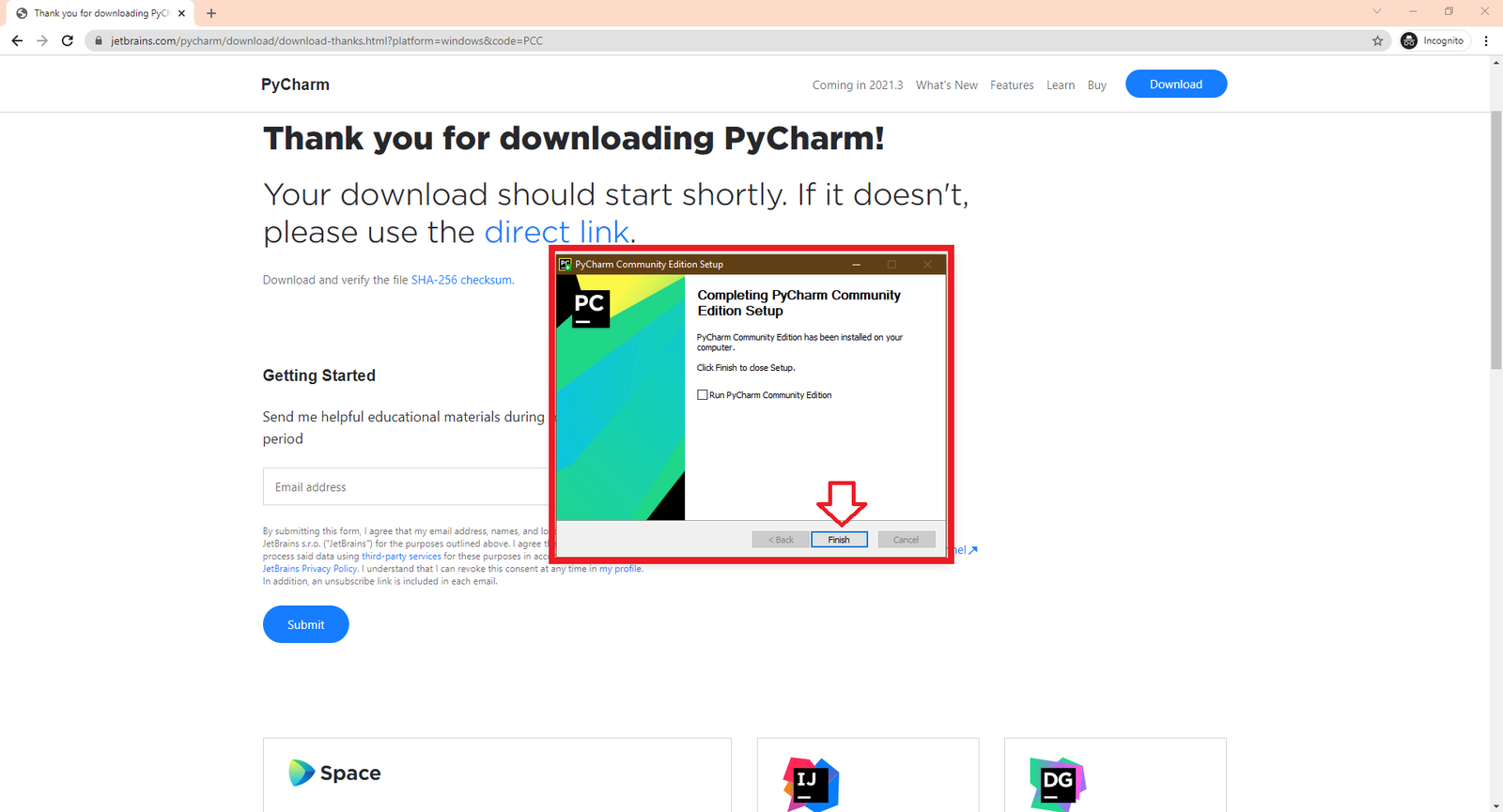 Easy steps to Install Pycharm in 2021 - Ampersand Tutorials